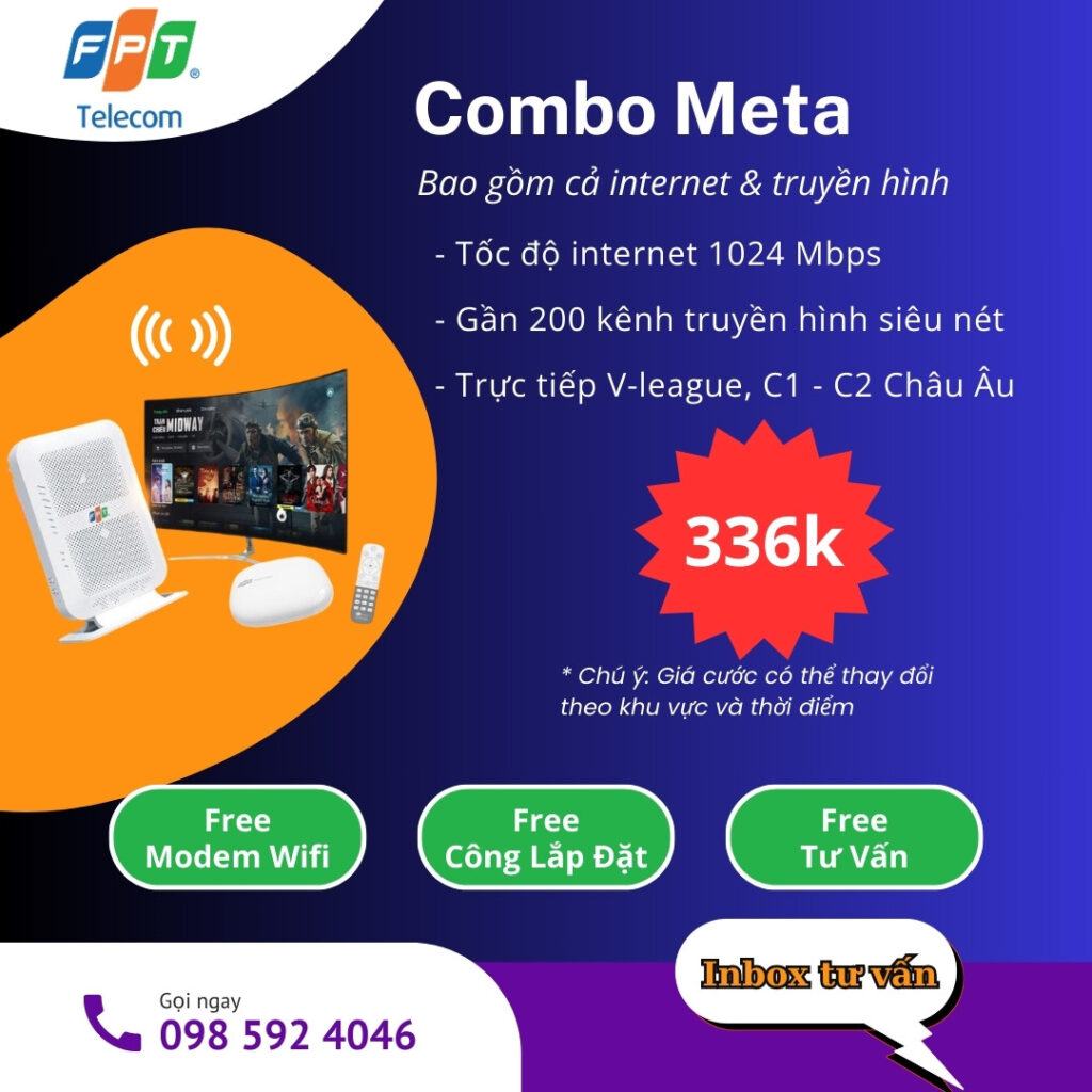 Gói Combo Meta FPT (327k/tháng – 336k/tháng)